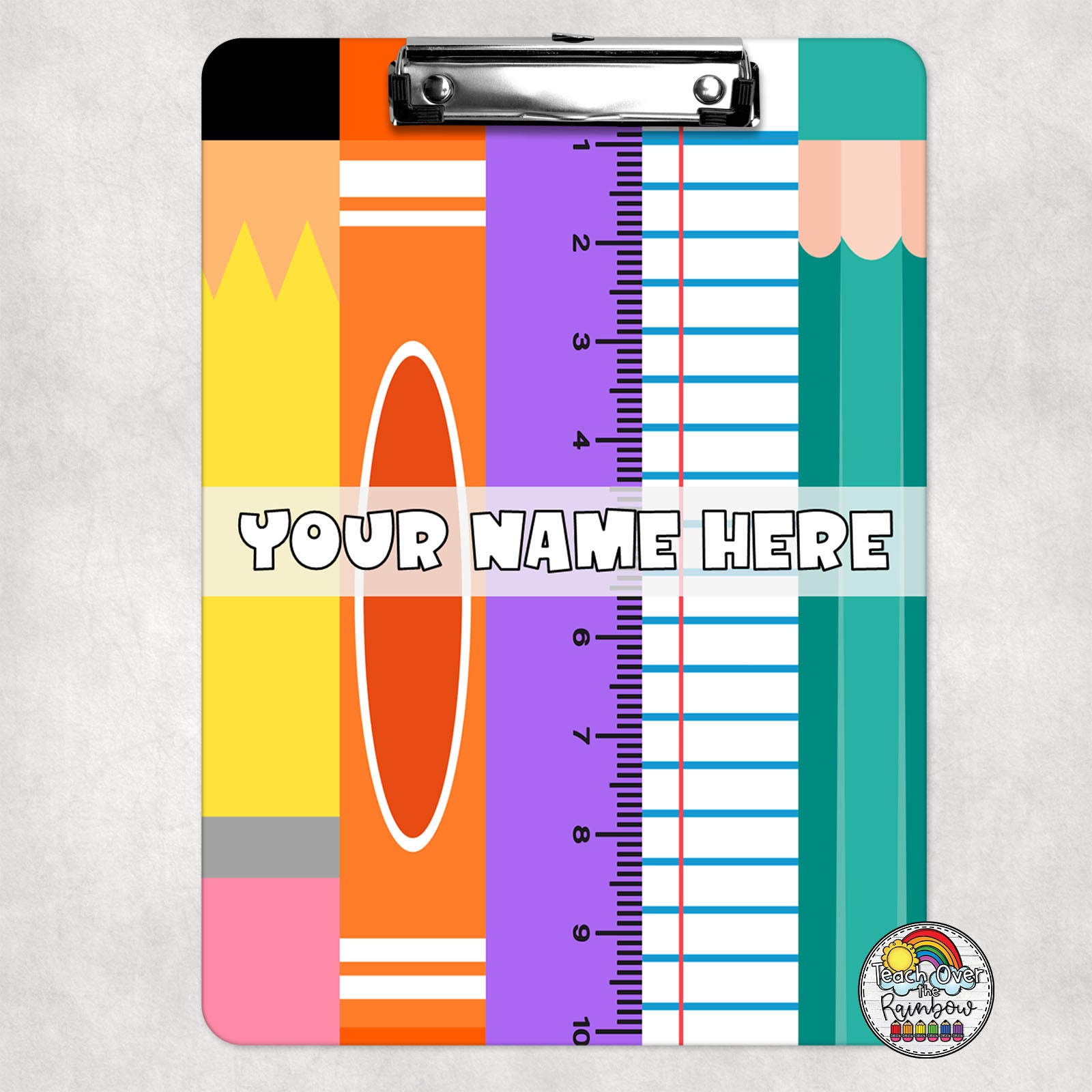 School Supplies 1 Clipboard – Teach Over the Rainbow