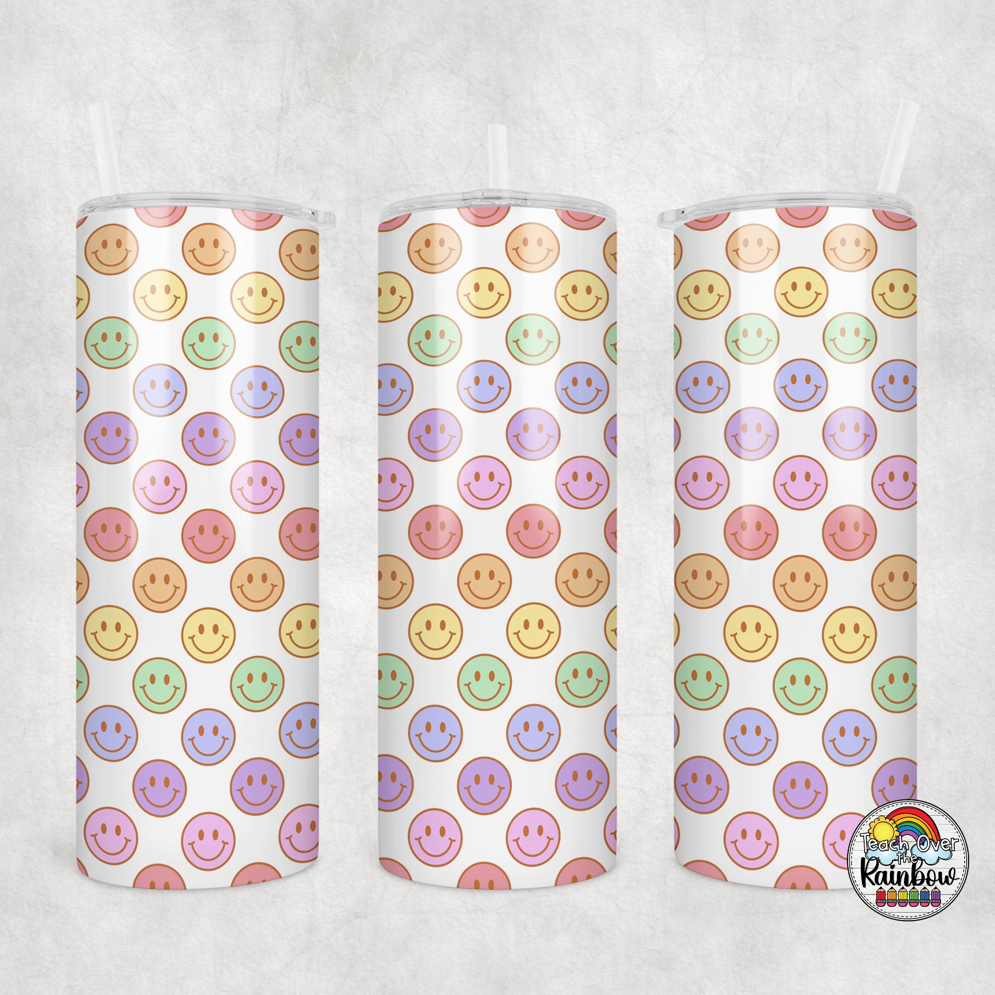 Rainbow Smiles 1 Tumbler – Teach Over the Rainbow