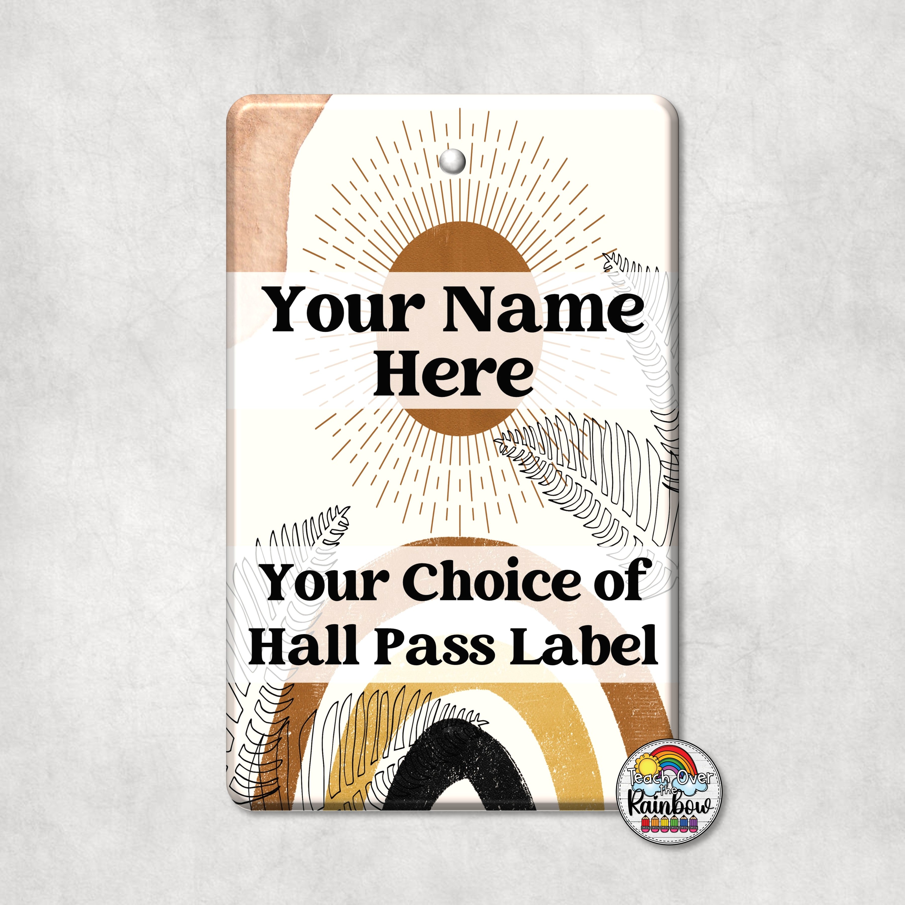 Calm Boho Rainbow- Single Pass – Teach Over the Rainbow