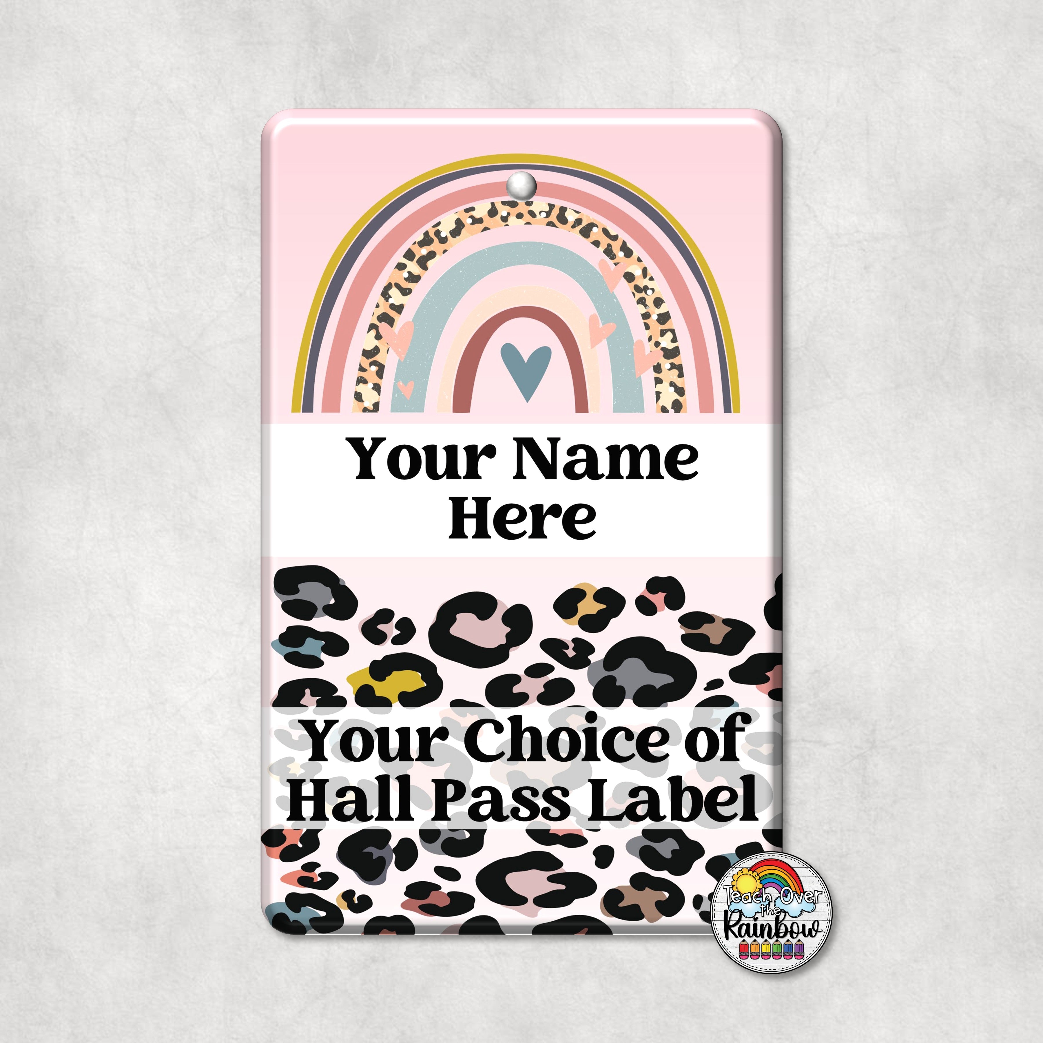 Pink Boho Leopard- Single Pass – Teach Over the Rainbow