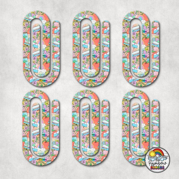 Teacher Things Pastel Acrylic Paperclips| Teach Over the Rainbow