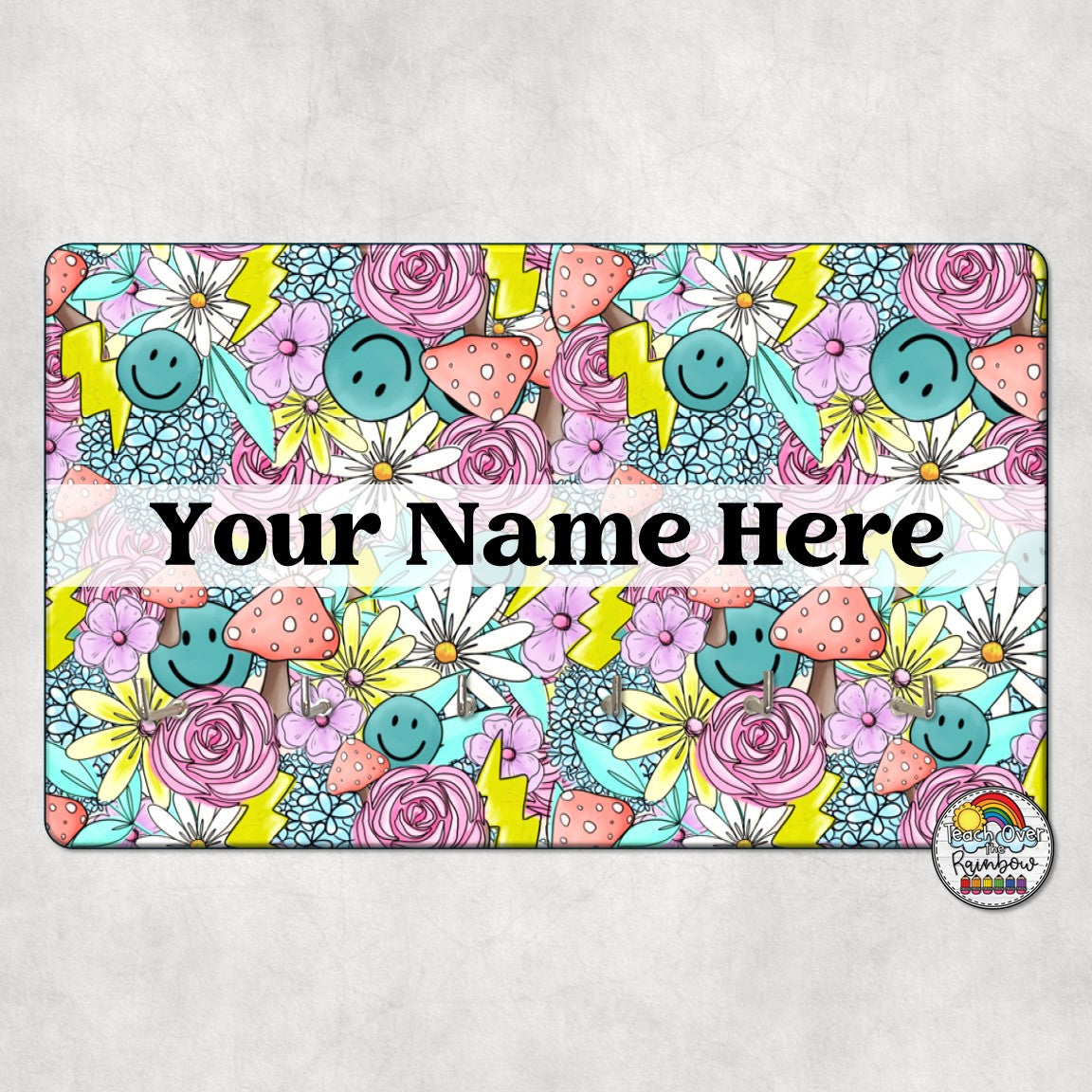 It's Groovy-Hall Pass Holder| Teach Over the Rainbow