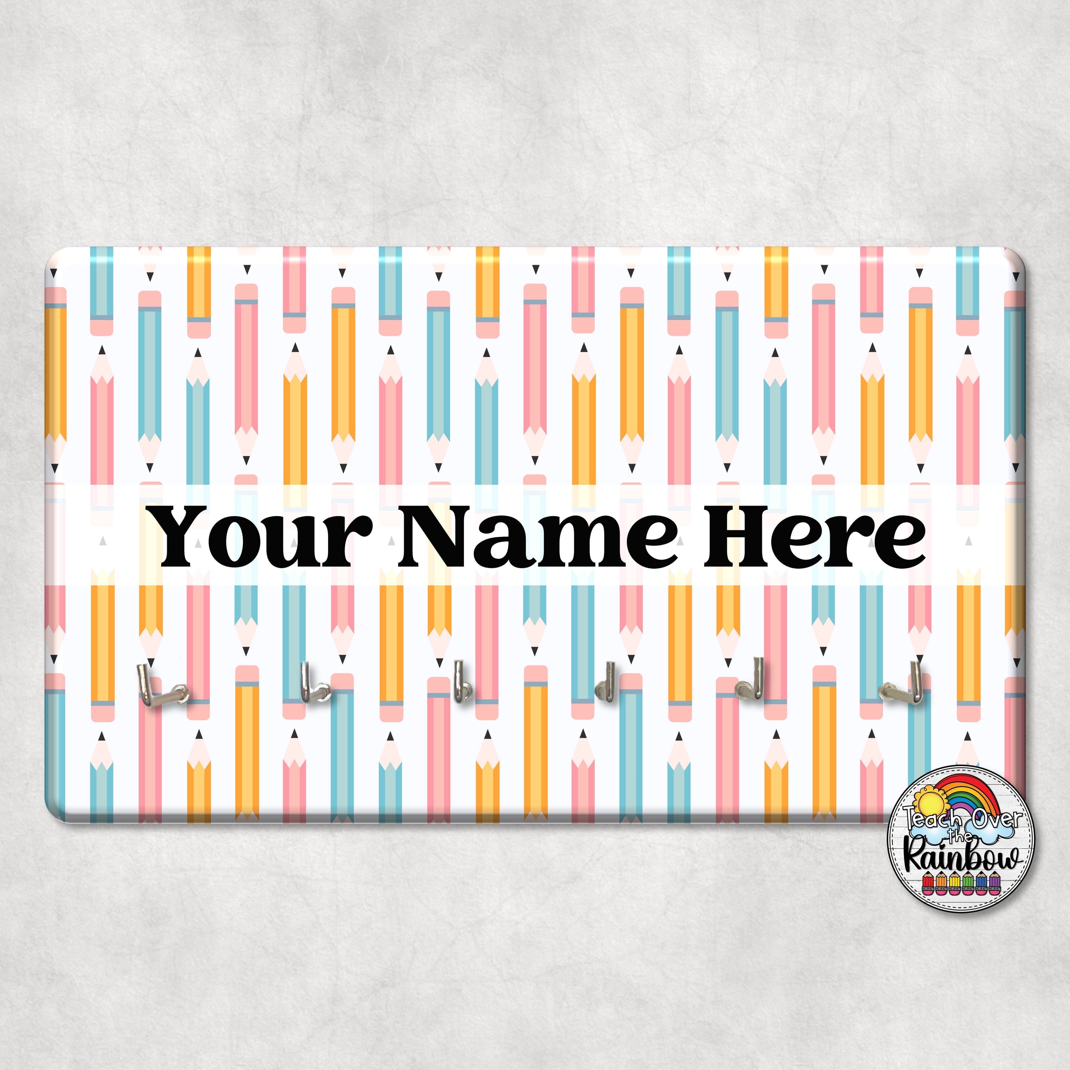Pastel Pencils- Hall Pass Holder – Teach Over the Rainbow