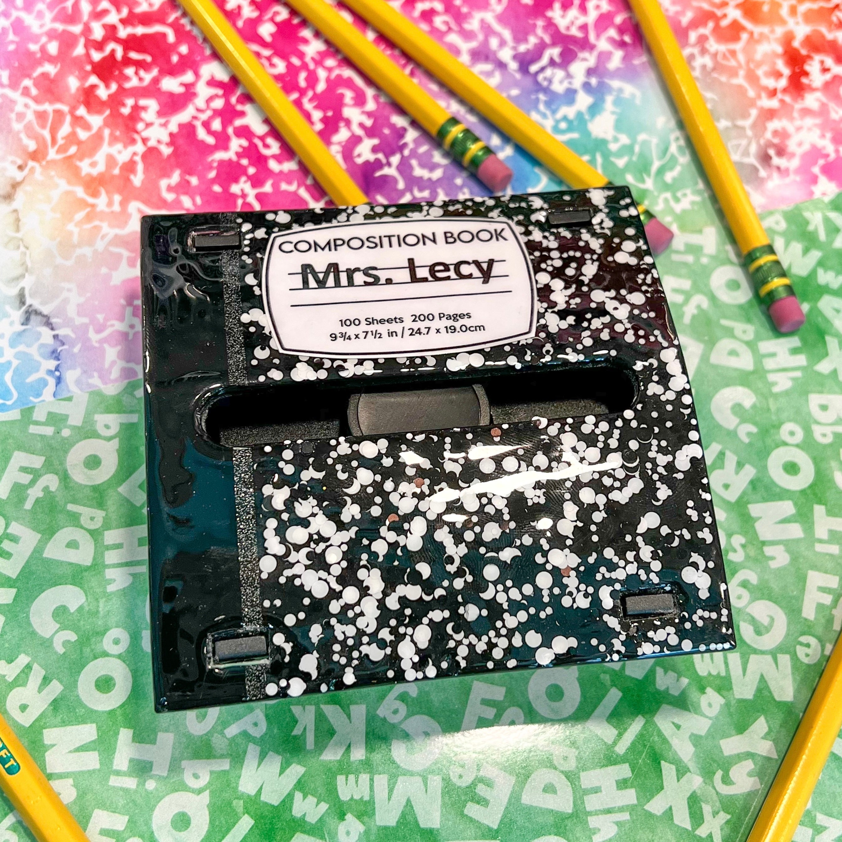 Composition Note Dispenser – Teach Over the Rainbow