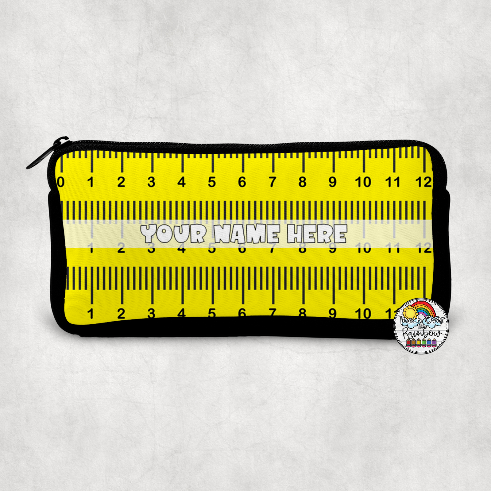 Measure Some Things Small Pencil Bag – Teach Over the Rainbow