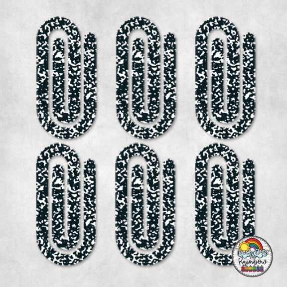 Composition Acrylic Paperclips| Teach Over the Rainbow