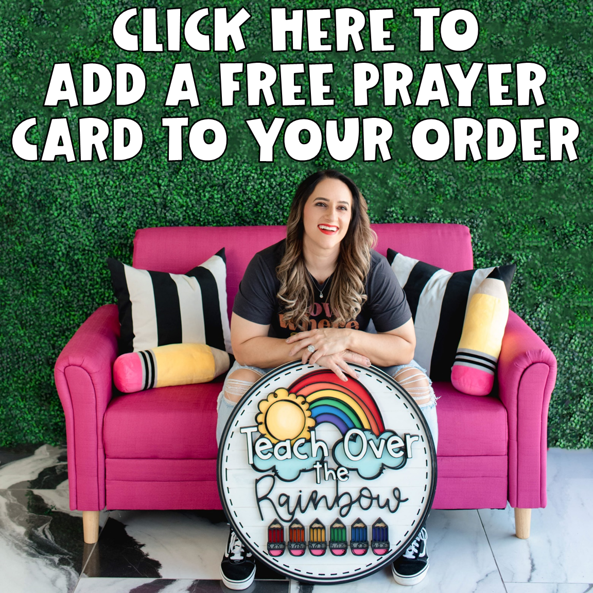 Free Prayer Card| Teach Over the Rainbow