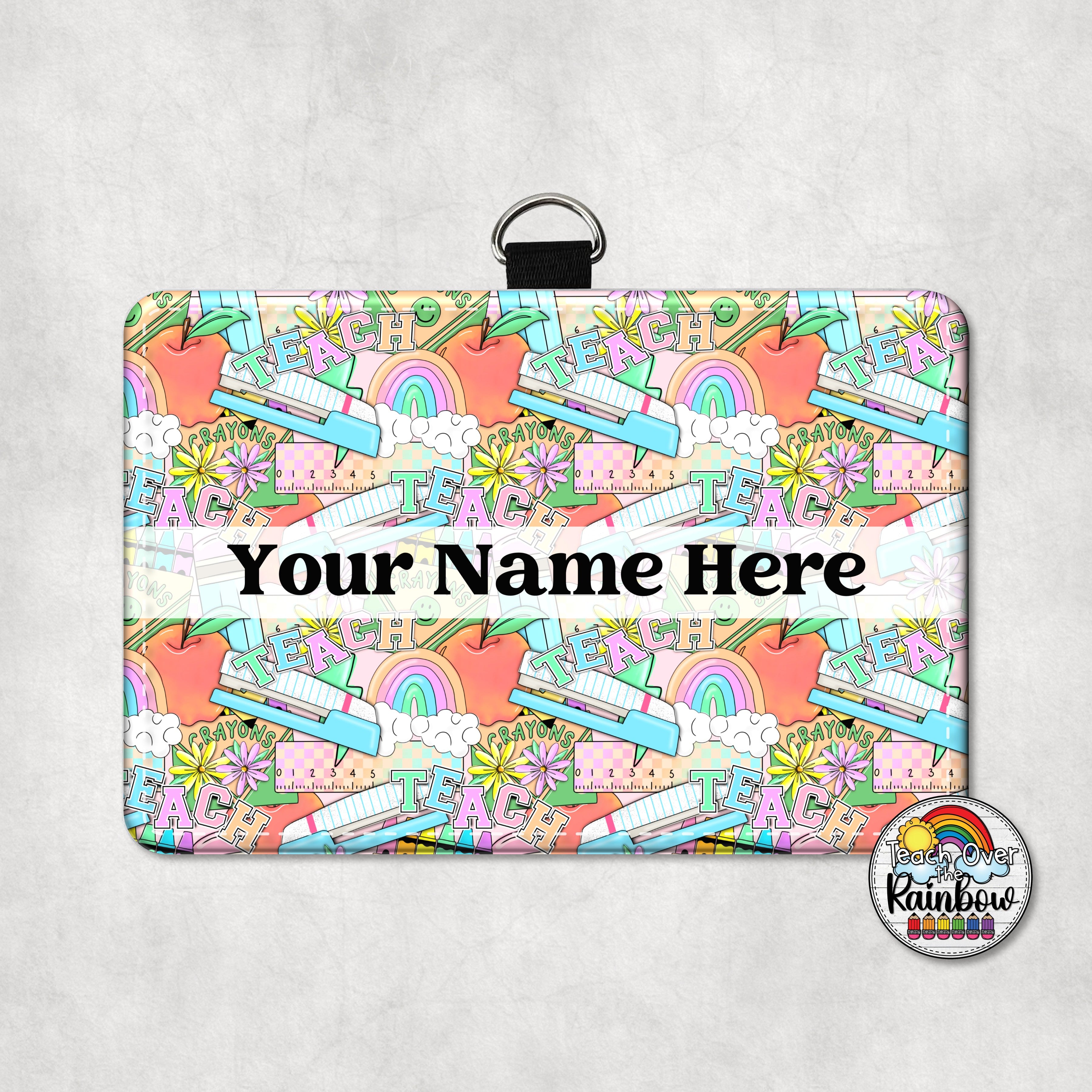 Teacher Things Pastel Horizontal – Teach Over the Rainbow