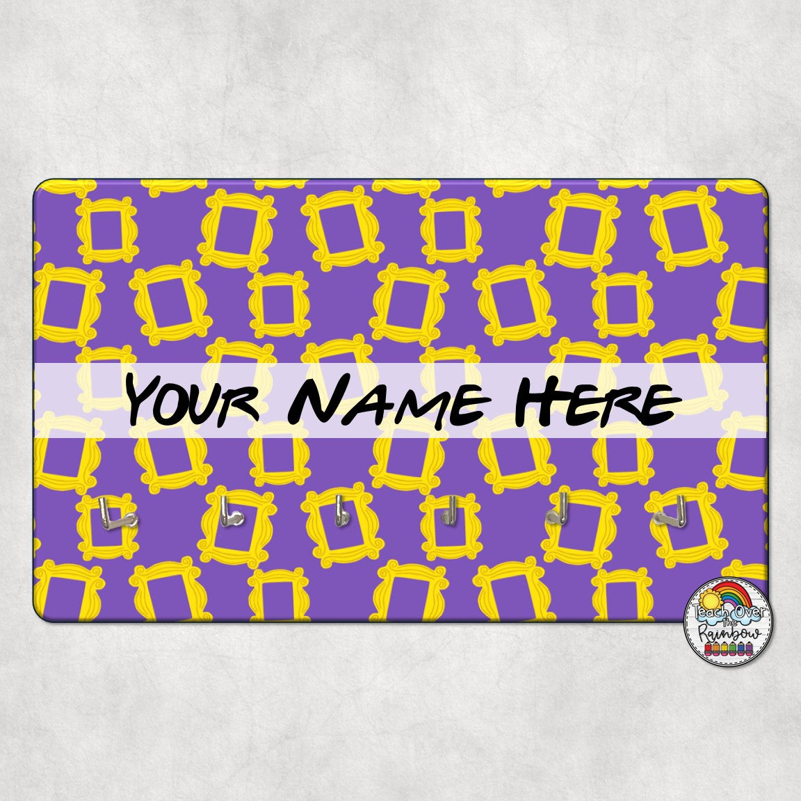 The Famous Frame 1-Hall Pass Holder| Teach Over the Rainbow