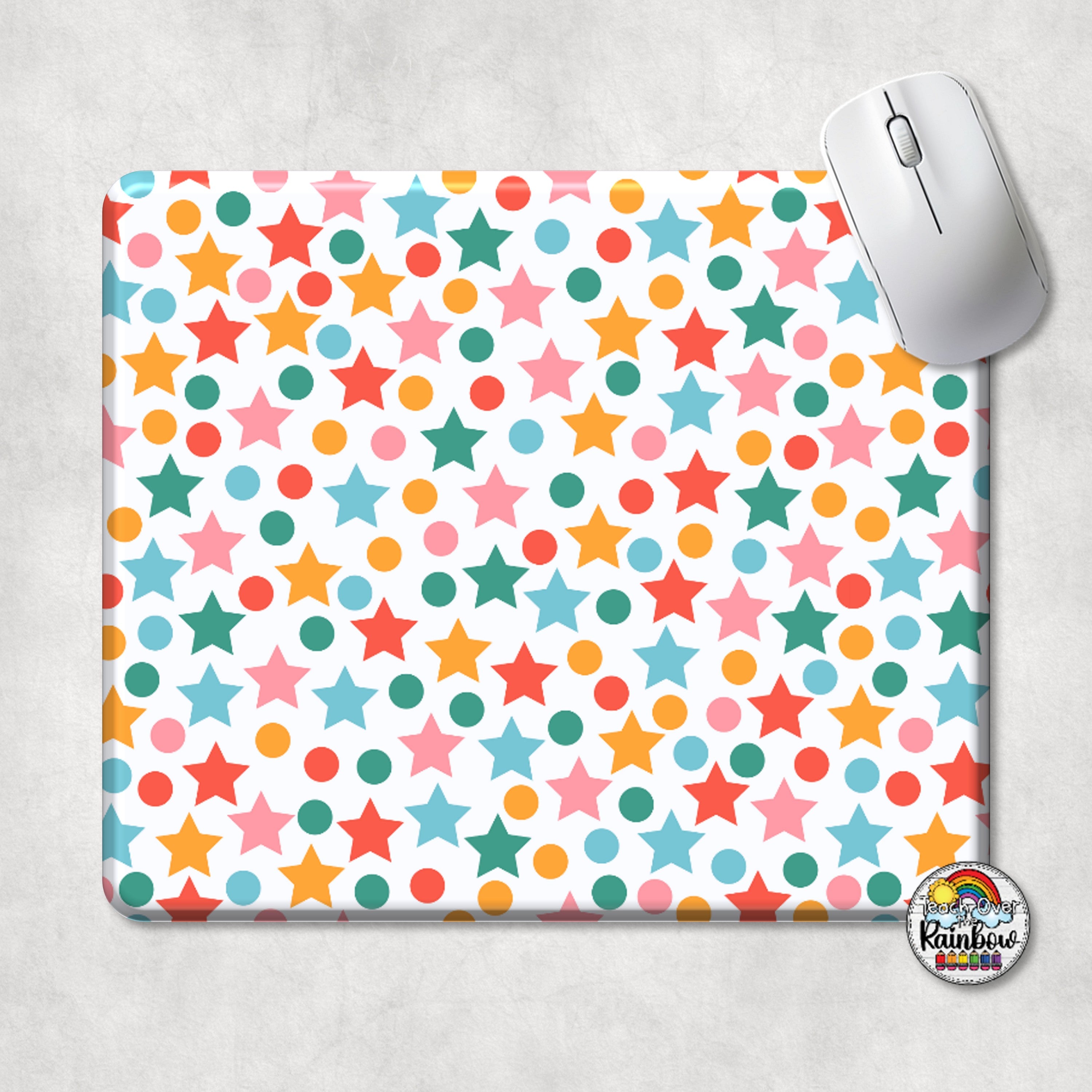 Coral Stars Mouse Pad – Teach Over the Rainbow