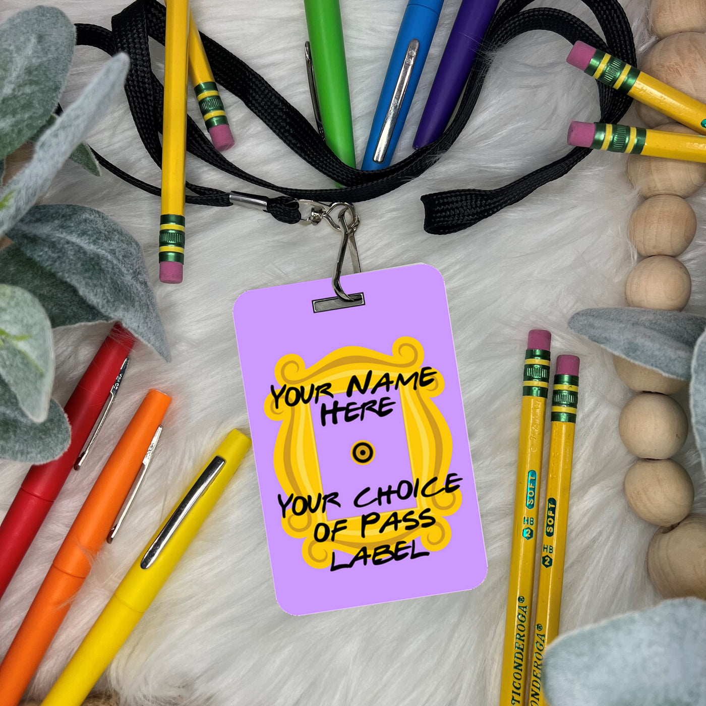 Hall Passes & Holders| Teach Over the Rainbow