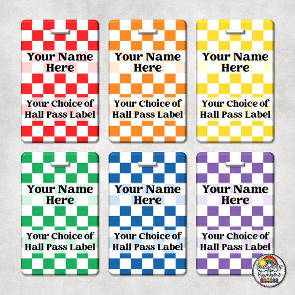 Hall Passes| Teach Over the Rainbow