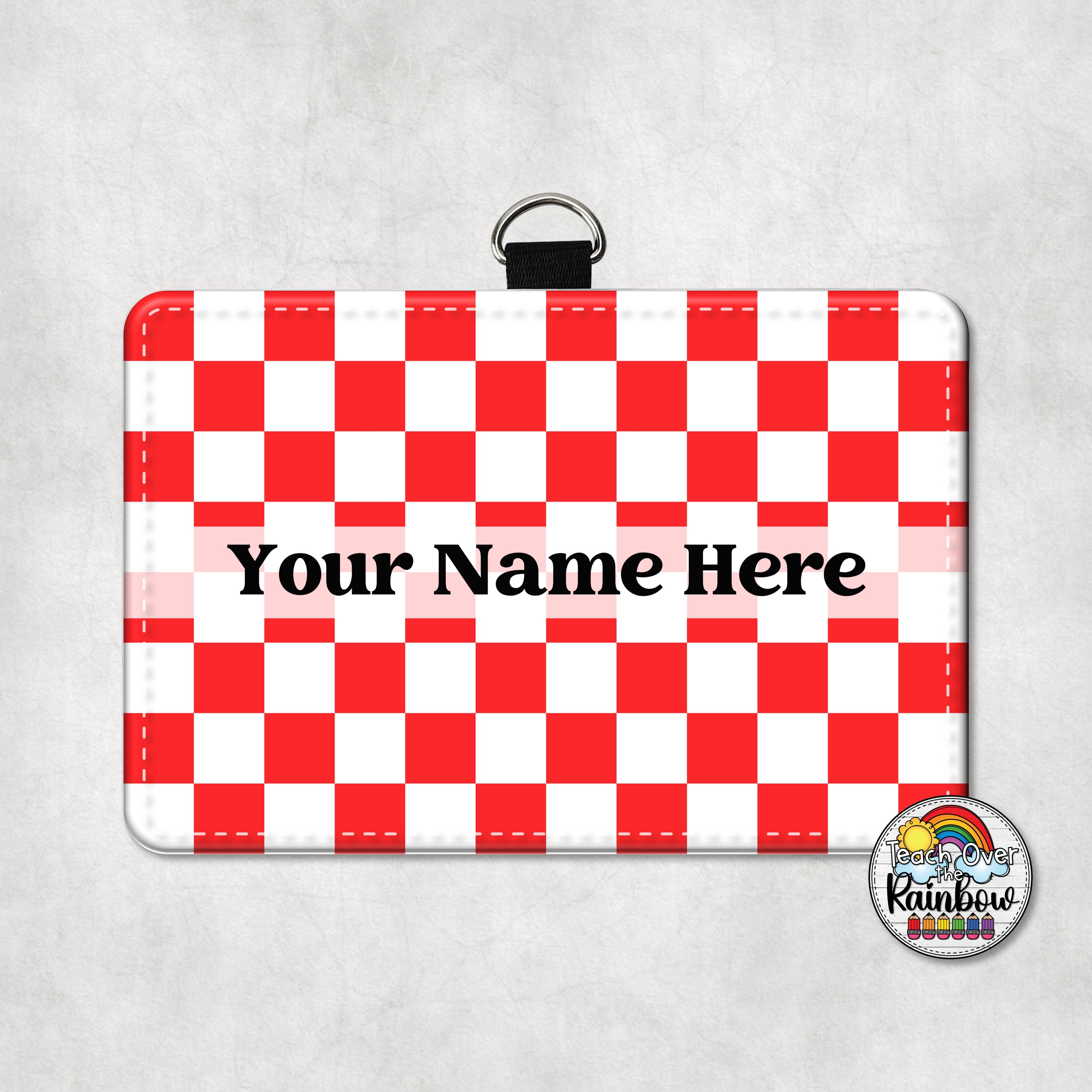 Plain Checker 2 All Colors Horizontal – Teach Over the Rainbow