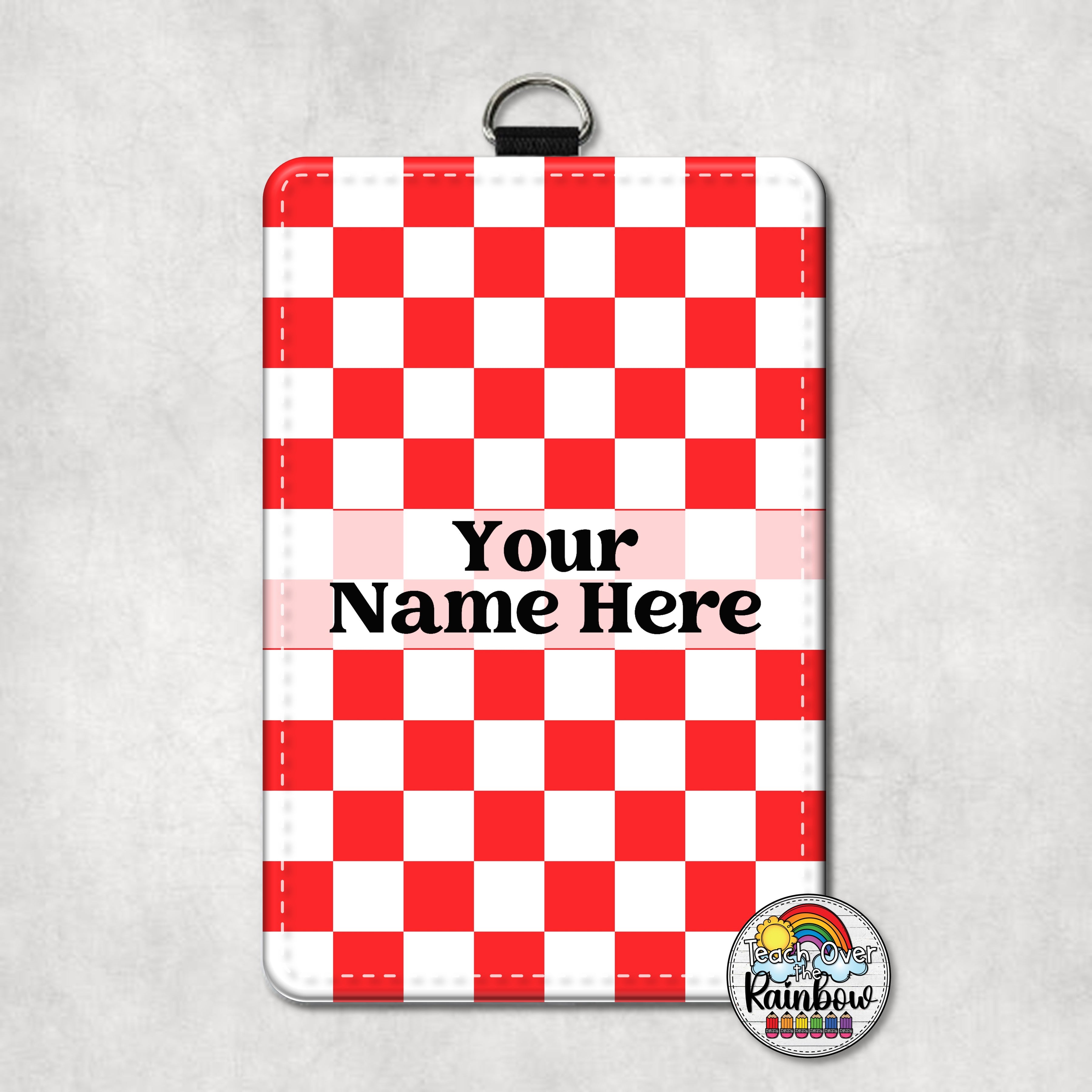 Plain Checker 2 All Colors Vertical – Teach Over the Rainbow
