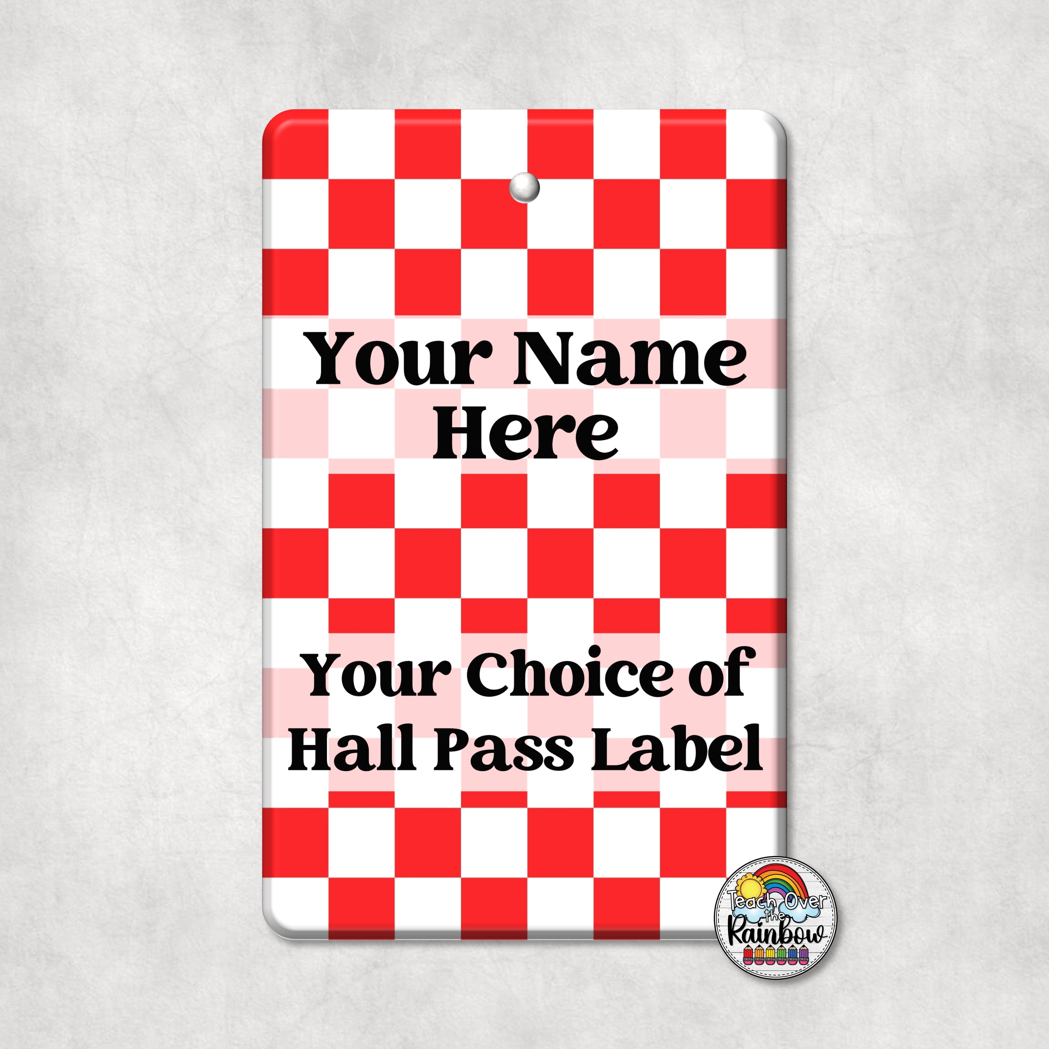 Plain Checker 2 All Colors- Single Pass – Teach Over the Rainbow