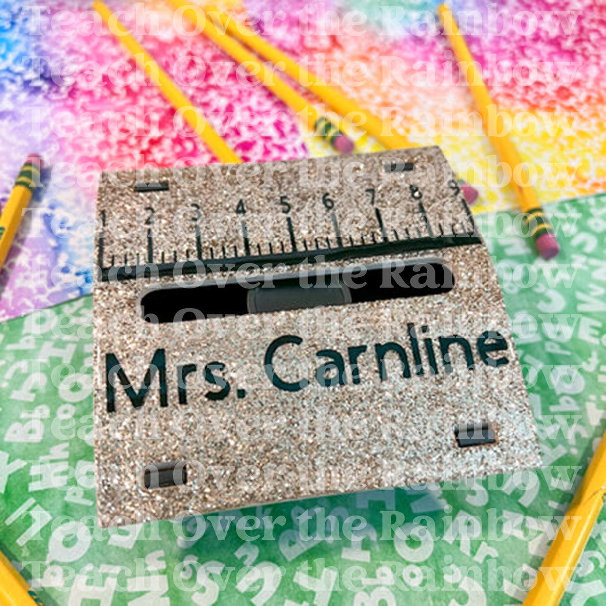 Ruler Note Dispenser Stickers| Teach Over the Rainbow