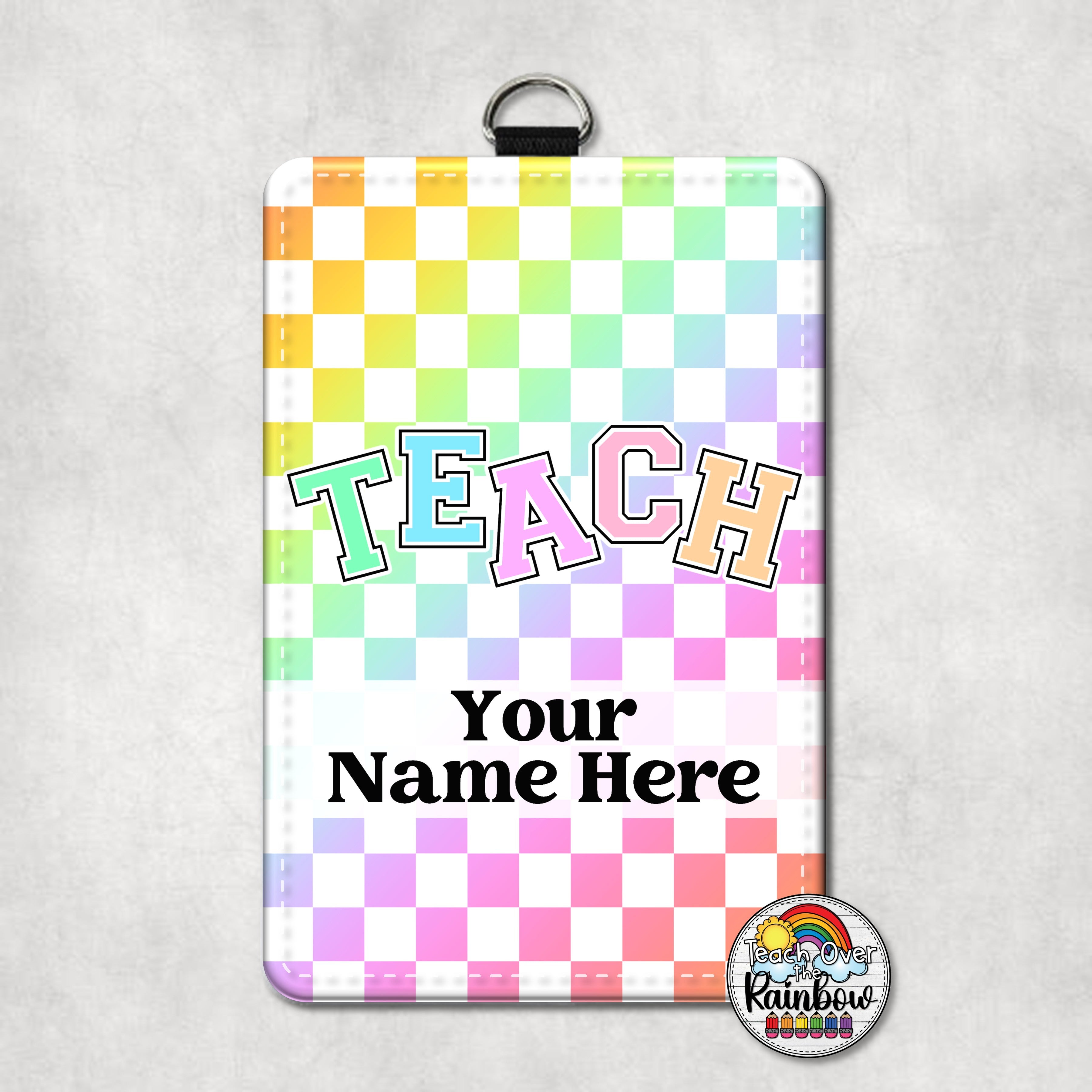 Rainbow Checker TEACH Vertical – Teach Over the Rainbow