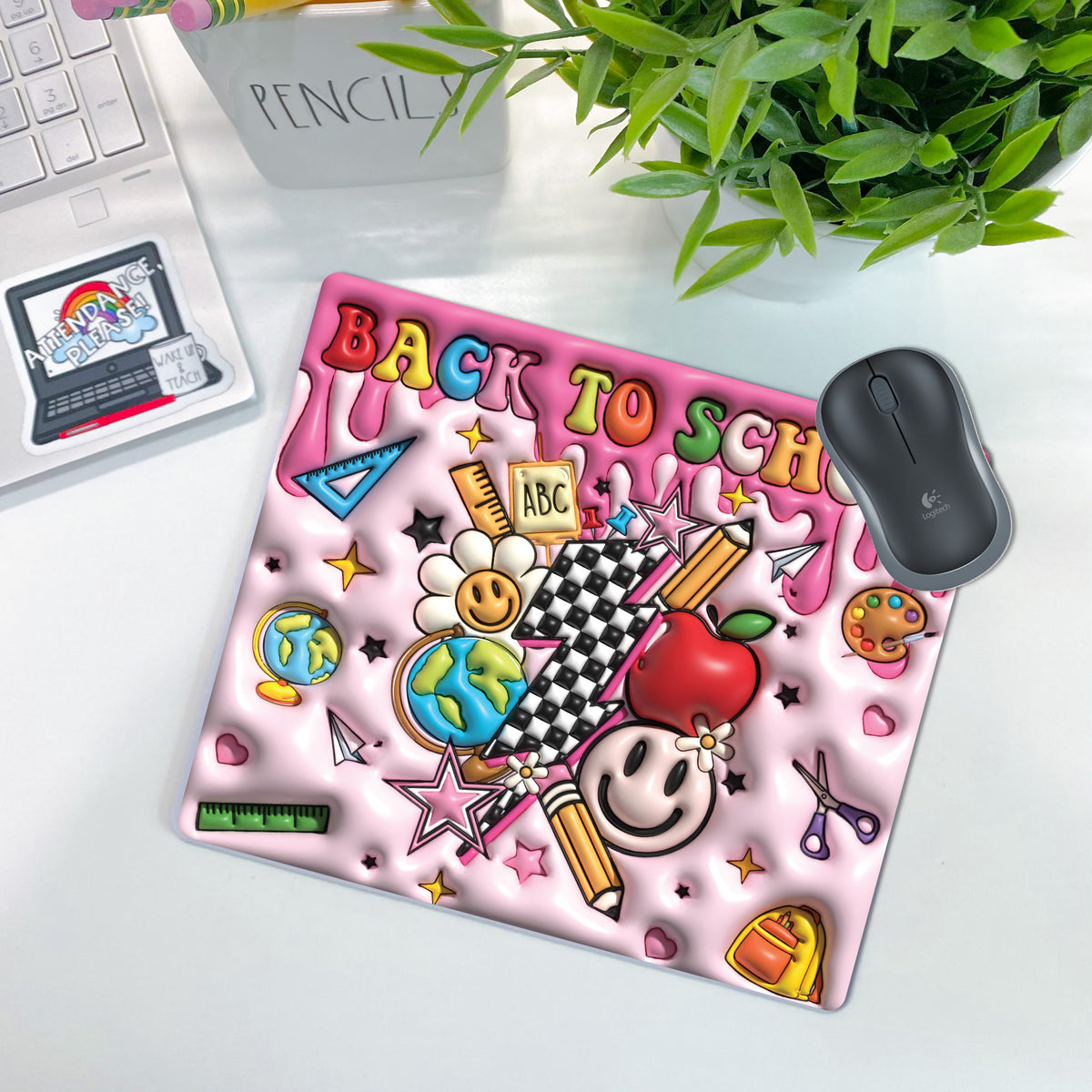 Back to School Mouse Pad| Teach Over the Rainbow